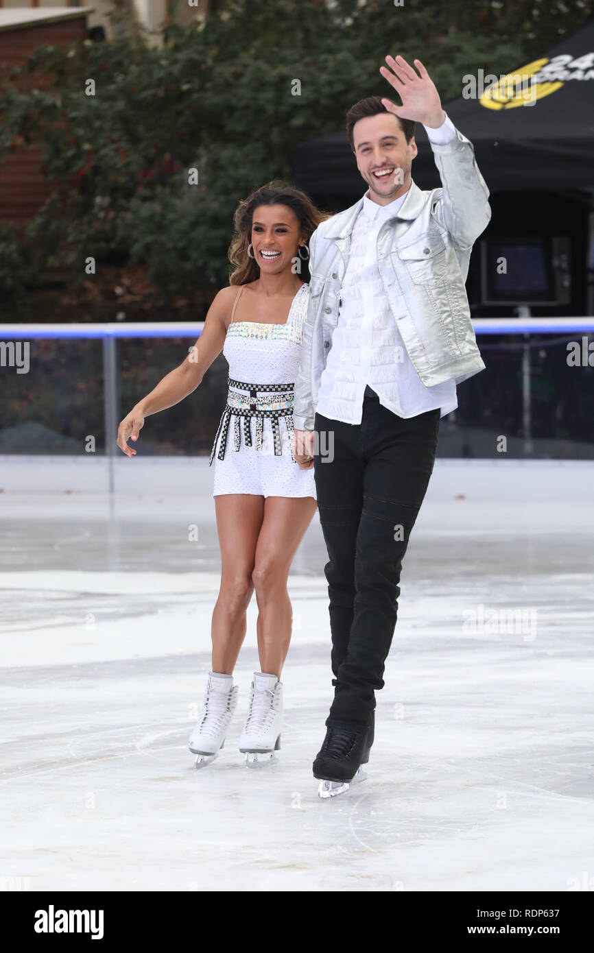 Dancing on Ice photocall held at the Natural History Museum ice rink ...