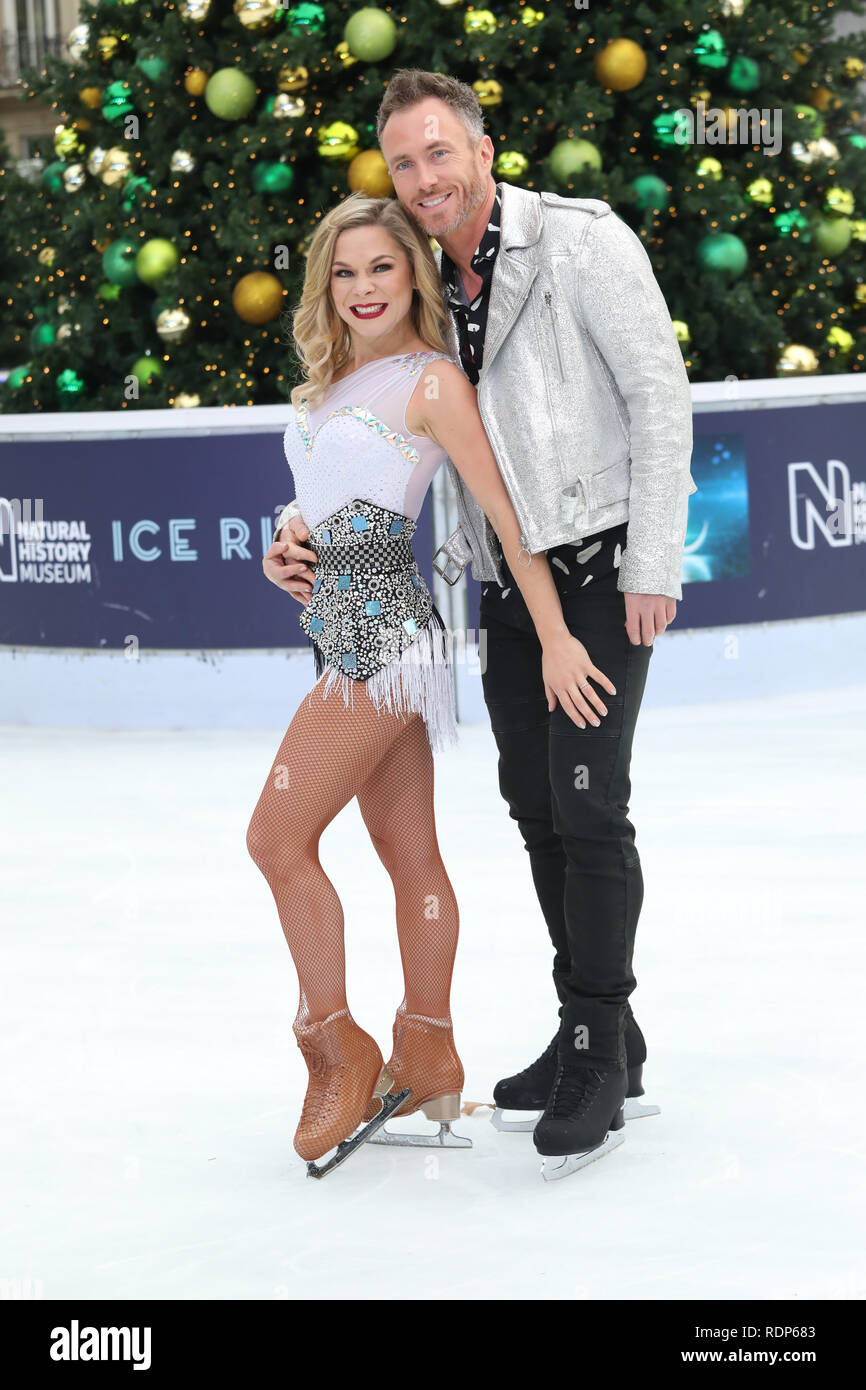 Dancing on Ice photocall held at the Natural History Museum ice rink ...