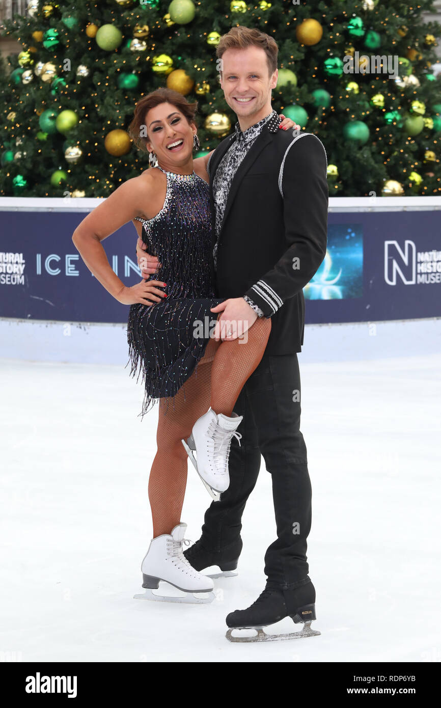 Dancing on Ice photocall held at the Natural History Museum ice rink ...