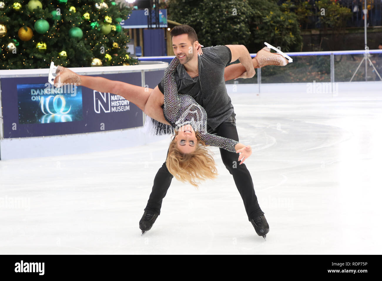 Dancing on Ice photocall held at the Natural History Museum ice rink ...