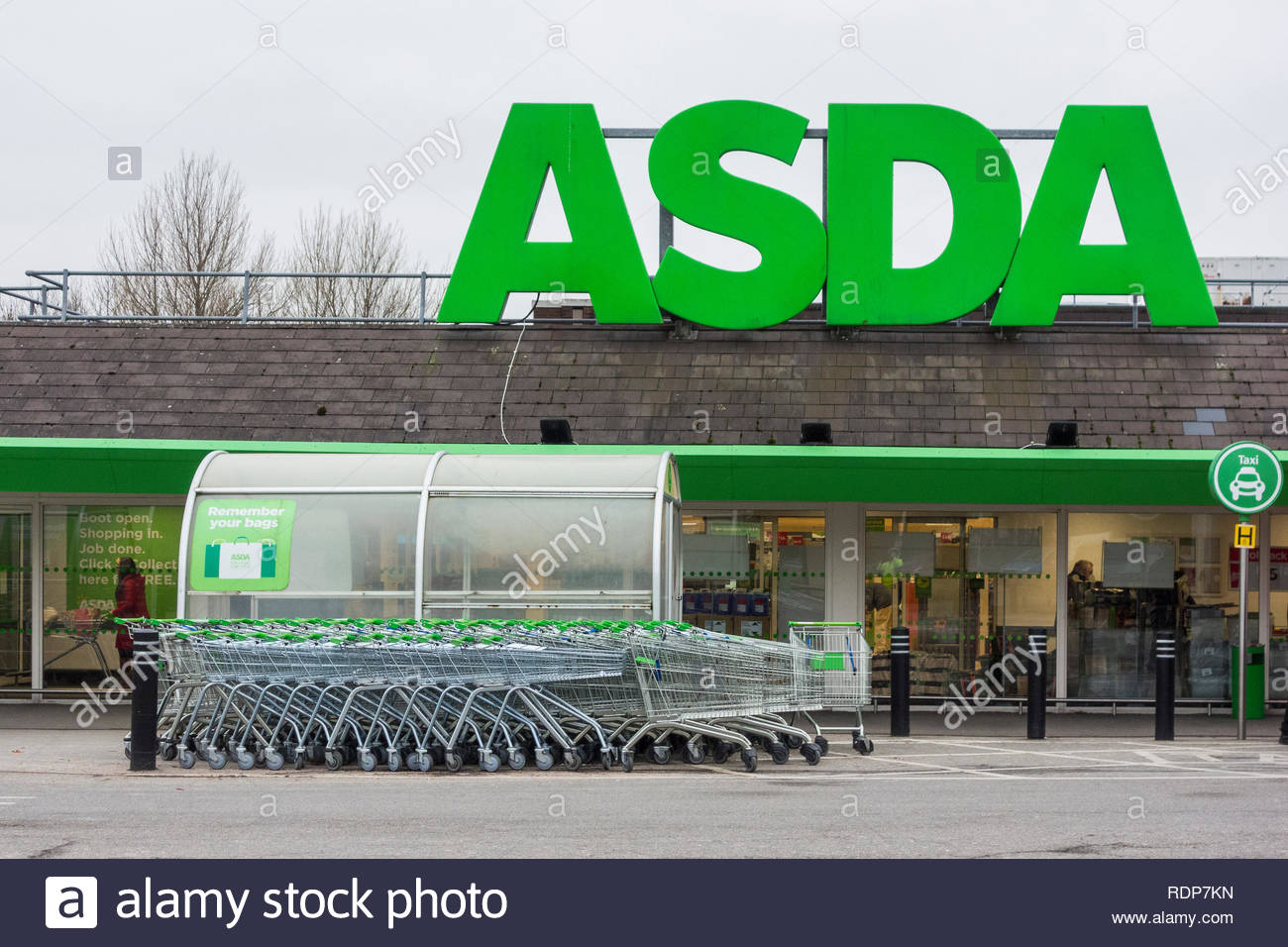 Asda Supermarket Trolley High Resolution Stock Photography and Images ...