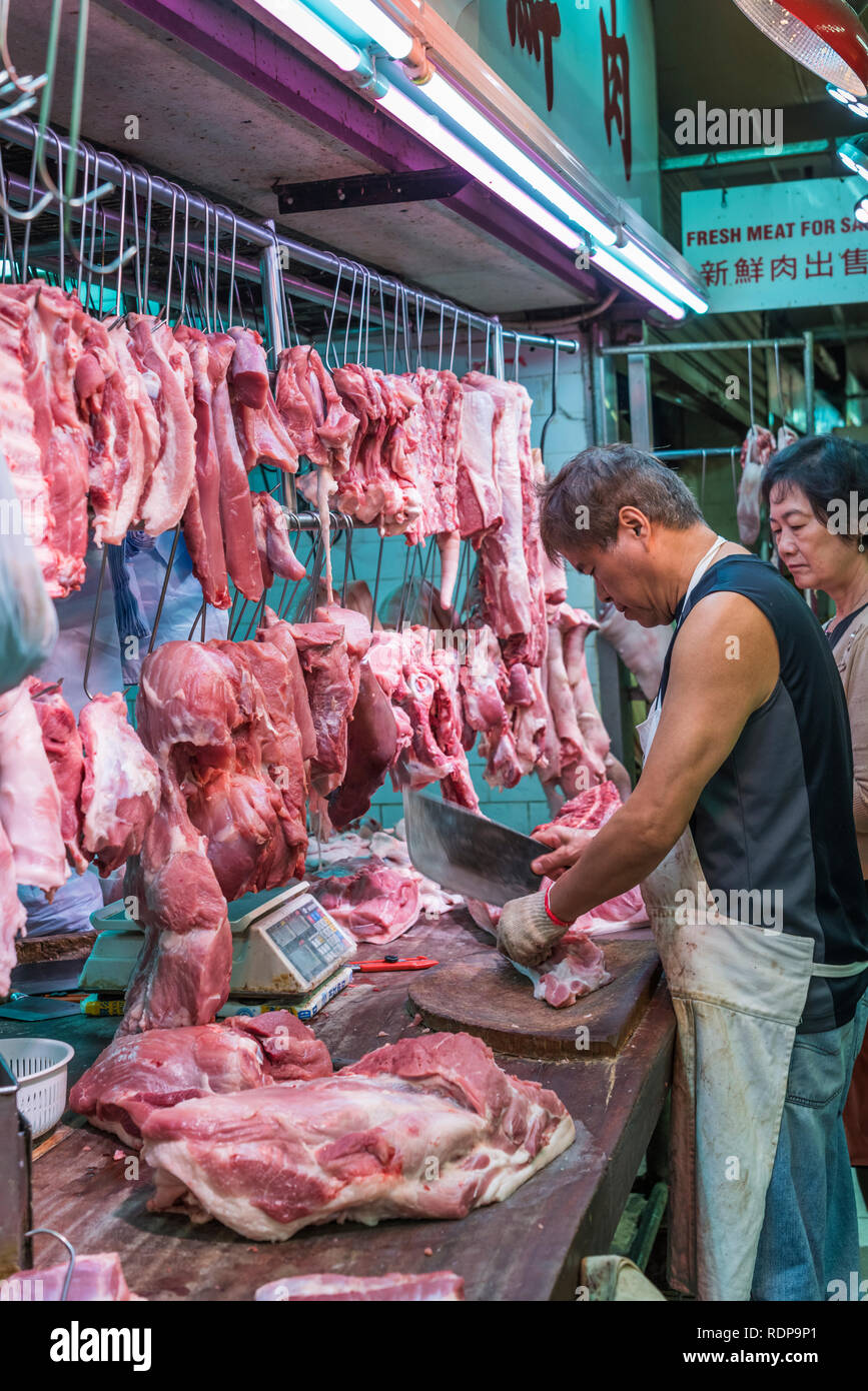 Hong Kong Meat Street High Resolution Stock Photography and Images - Alamy