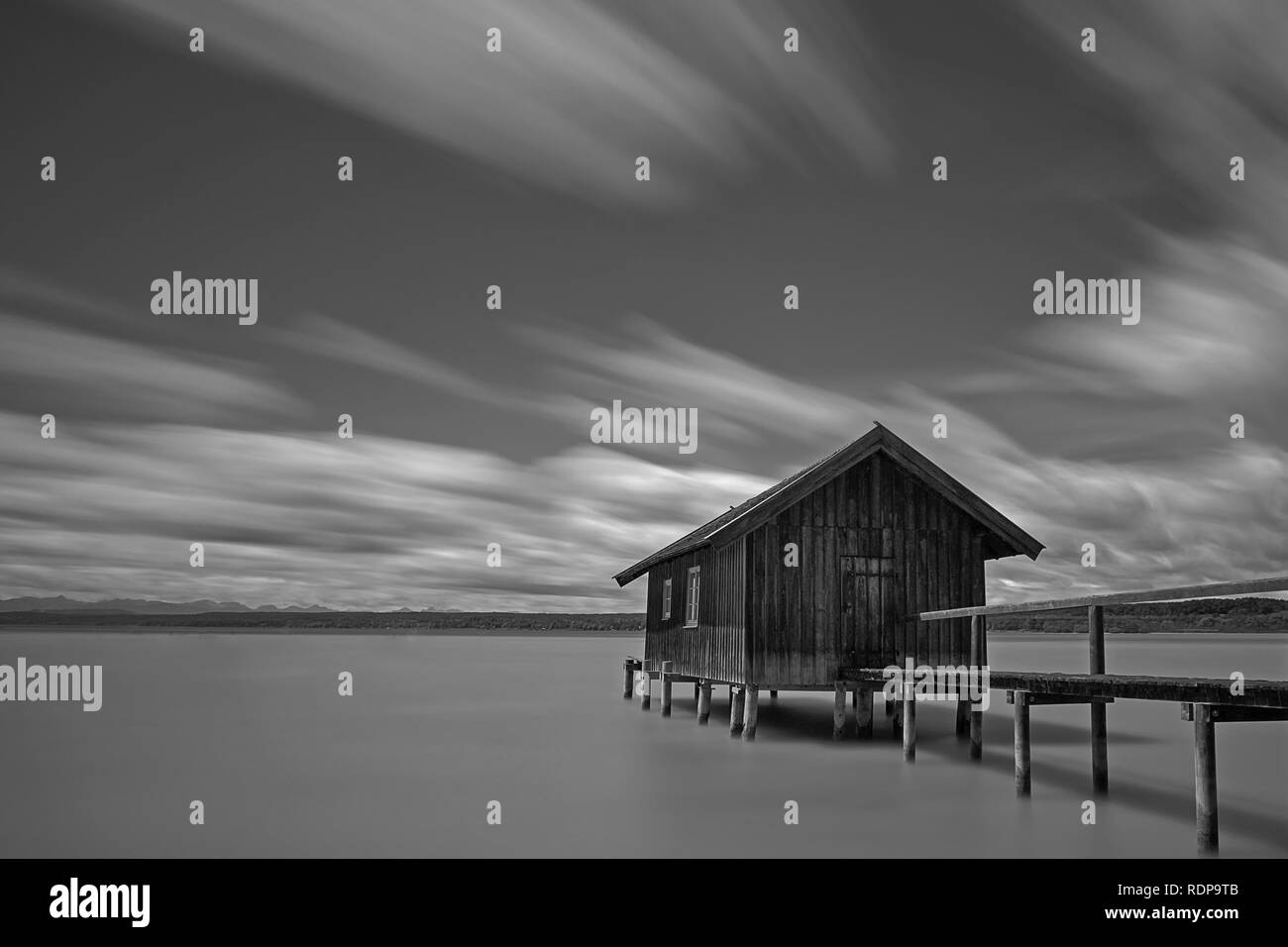 Germany bavaria upper lake Black and White Stock Photos & Images - Alamy