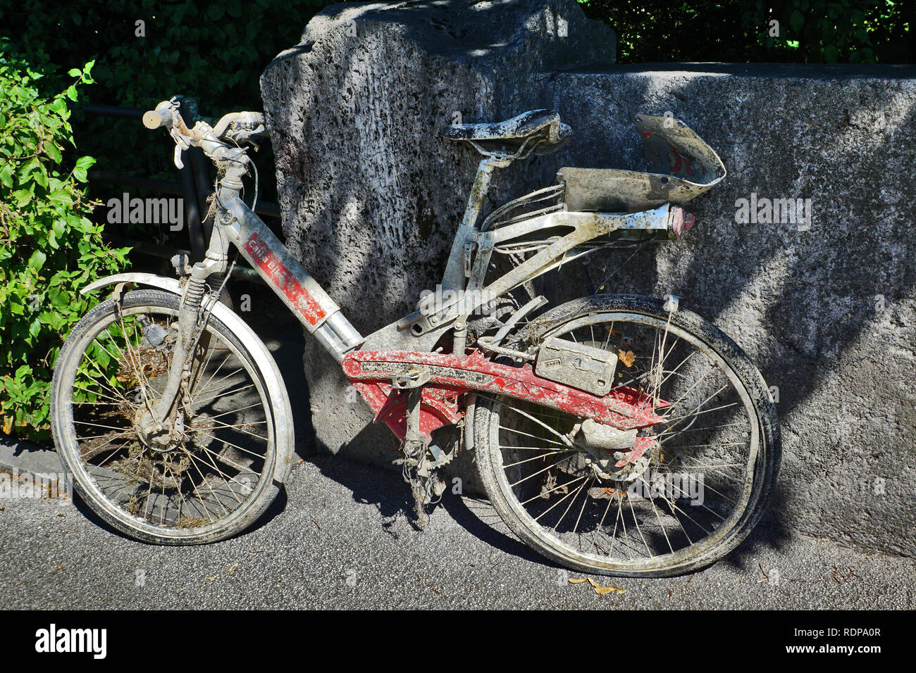 old dirty bicycle bike, Germany Stock Photo - Alamy