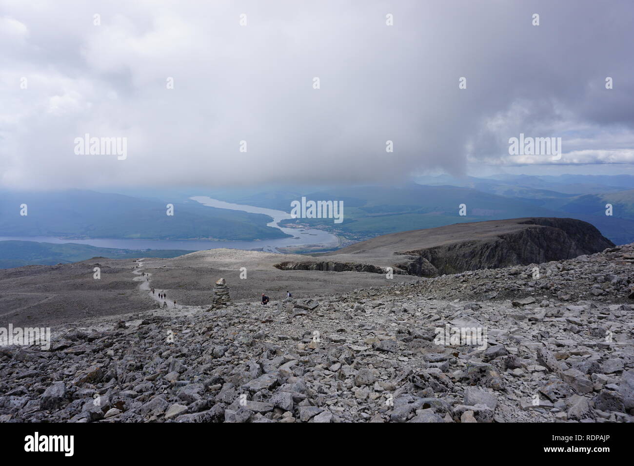 View from Ben Nevis, Scotland Stock Photo - Alamy