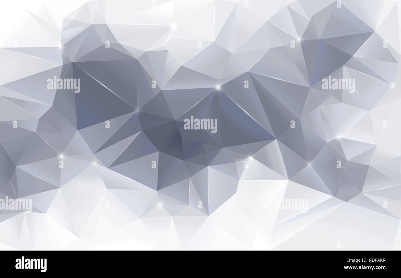 High resolution gray colored metallic polygon mosaic vector background ...