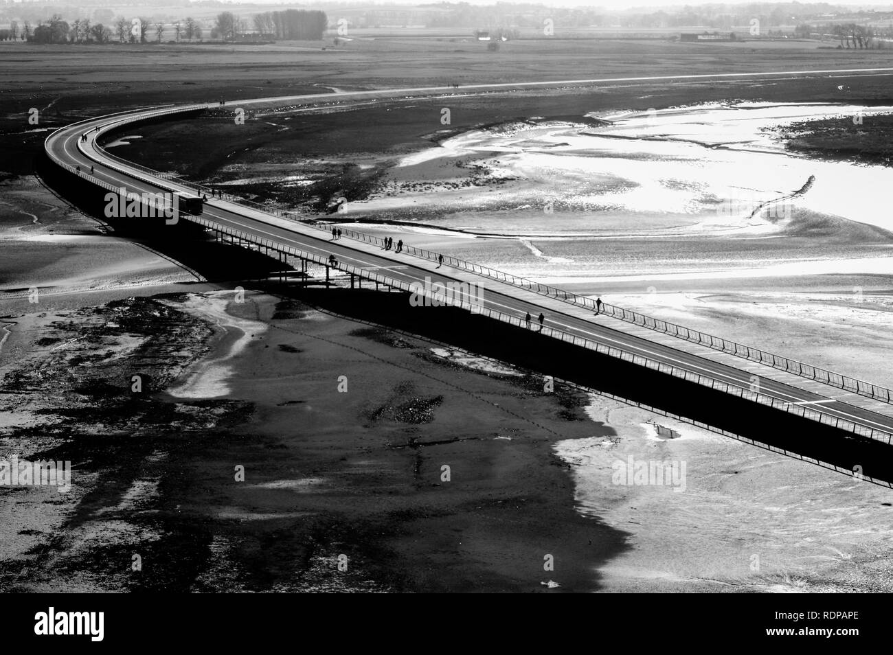 Highway bridge clear view Black and White Stock Photos & Images - Alamy