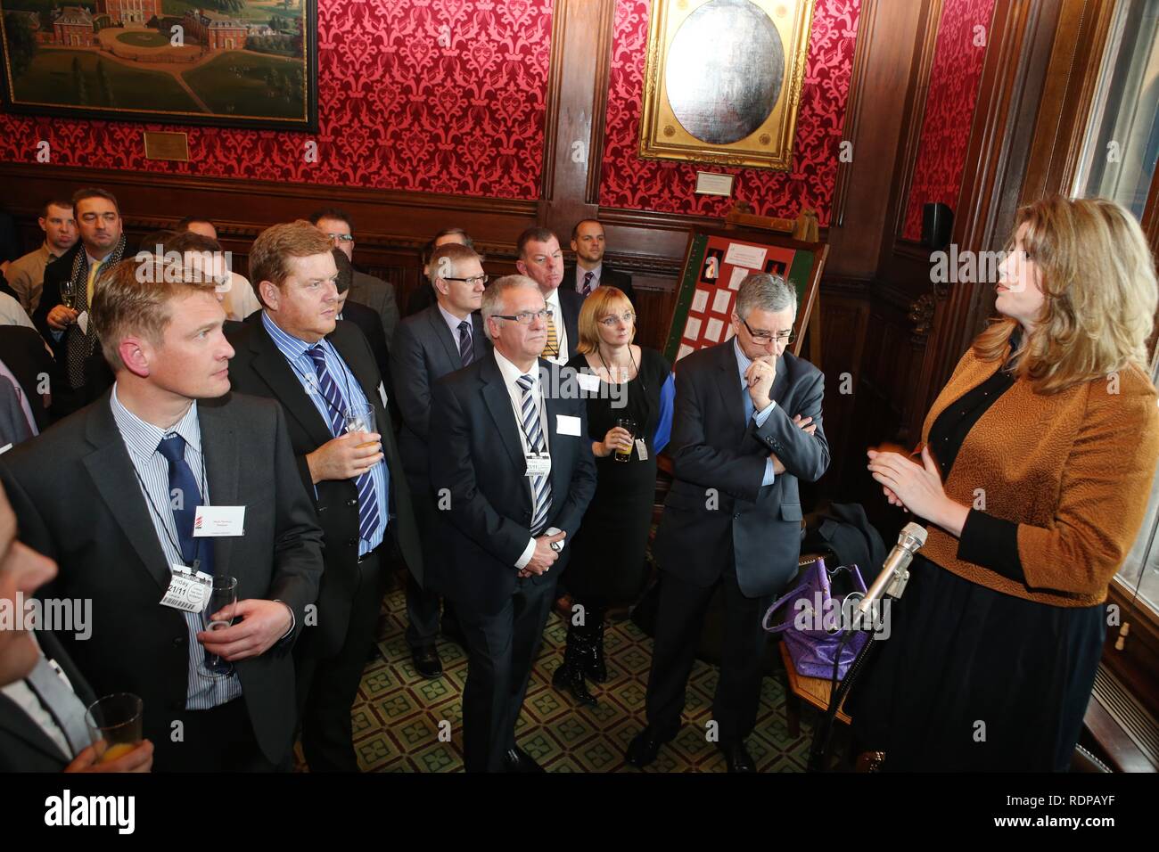 Penny Mordaunt MP and Jim FitzPatrick MP Stock Photo - Alamy