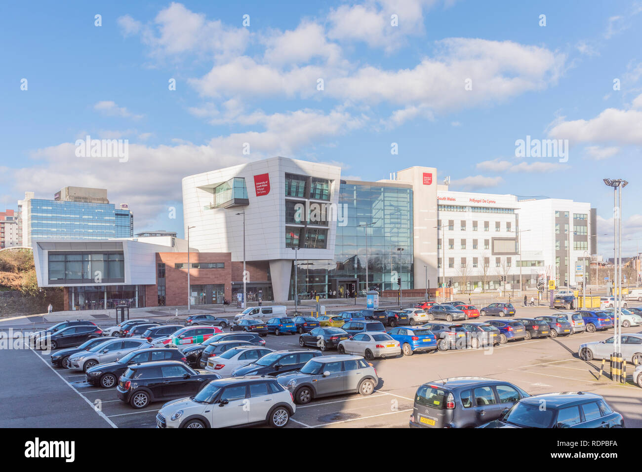The Atrium Campus in Cardiff, part of the University of South Wales, is ...