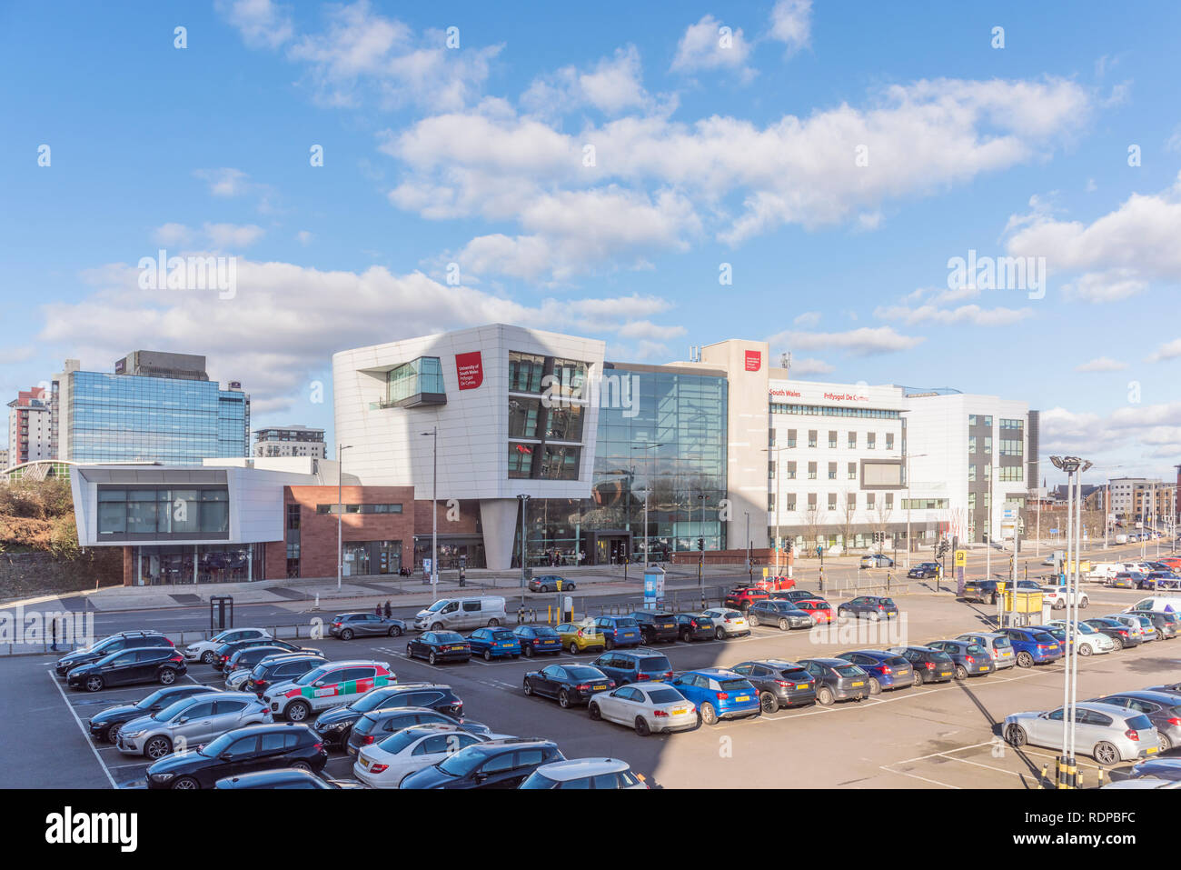 The Atrium Campus in Cardiff, part of the University of South Wales, is ...
