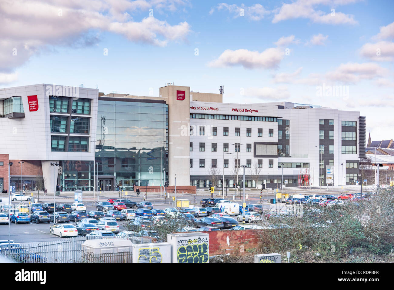 The Atrium Campus in Cardiff, part of the University of South Wales, is ...