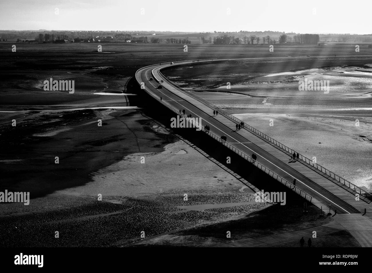 Highway bridge clear view Black and White Stock Photos & Images - Alamy