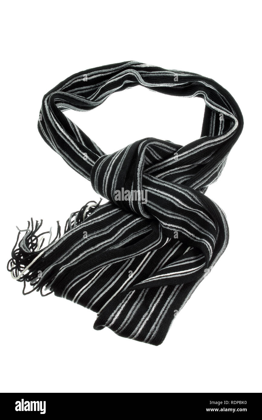 Scarf on White Background Stock Photo - Alamy