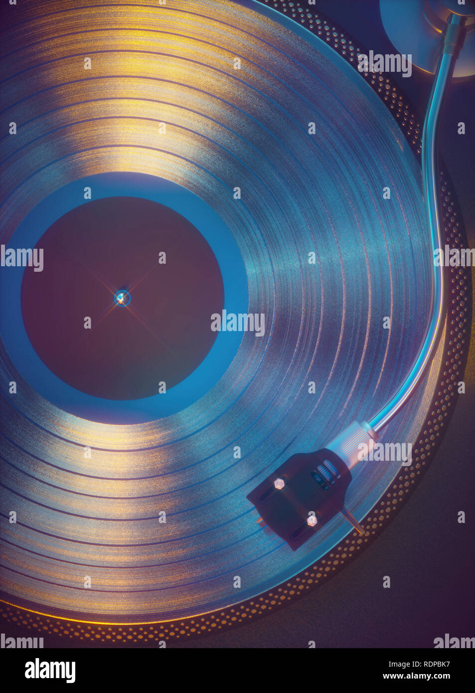 Record turntable overhead hi-res stock photography and images - Alamy