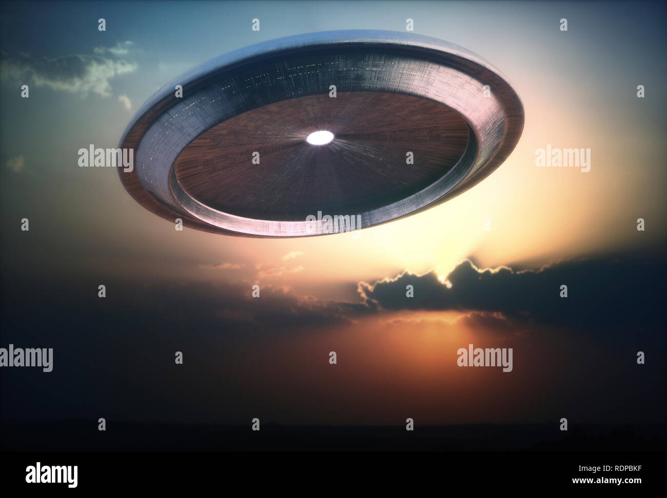 Unidentified flying object, illustration Stock Photo - Alamy