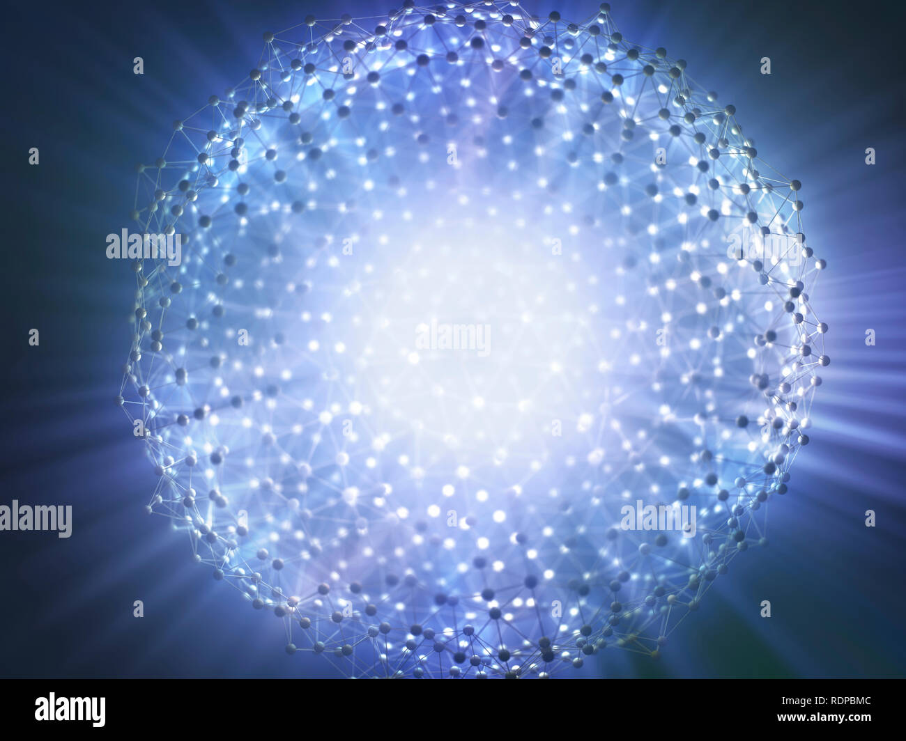 Network sphere, illustration Stock Photo - Alamy