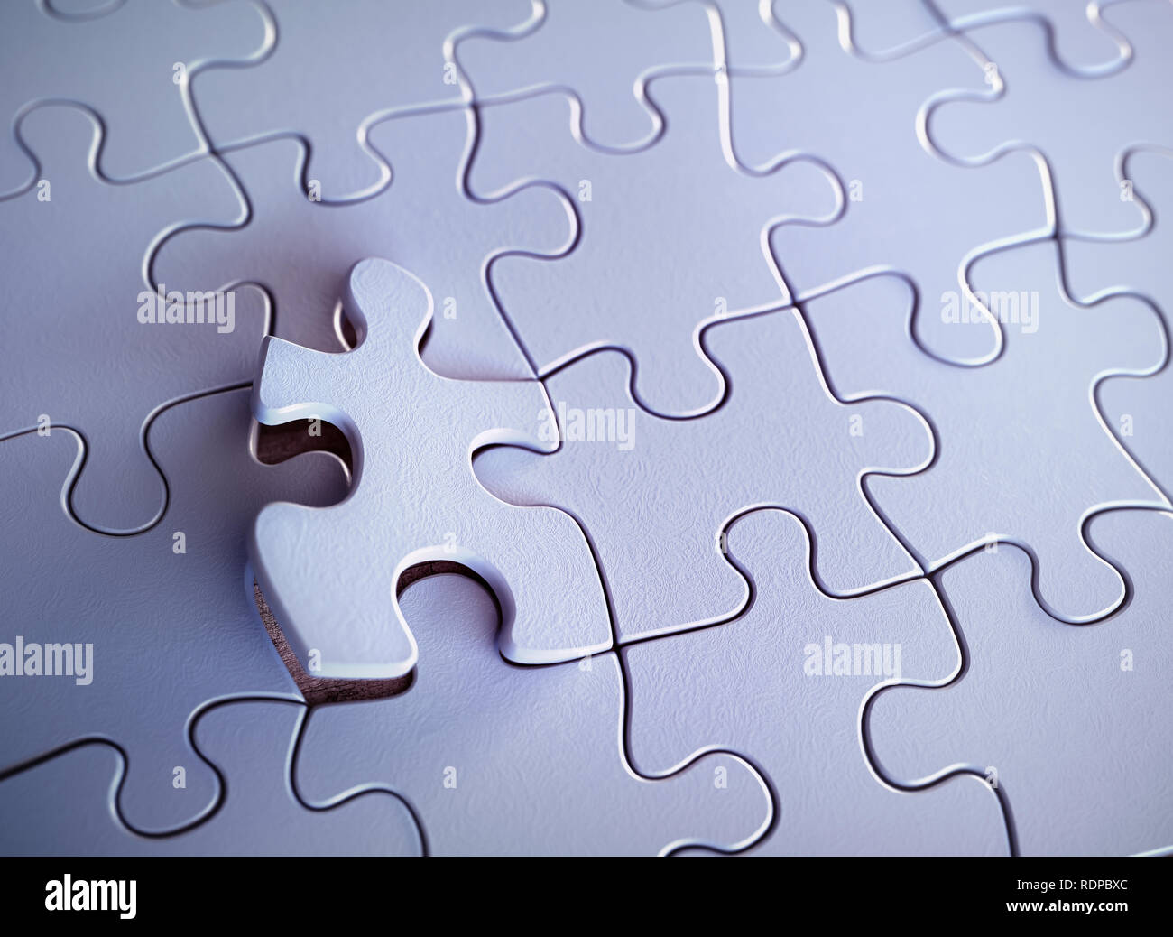 Blank jigsaw puzzle hi-res stock photography and images - Alamy