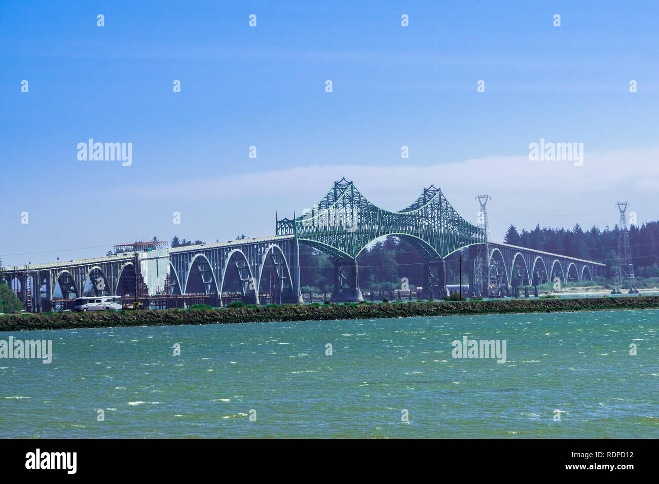 The Conde B. McCullough Memorial Bridge, formerly the Coos Bay Bridge ...