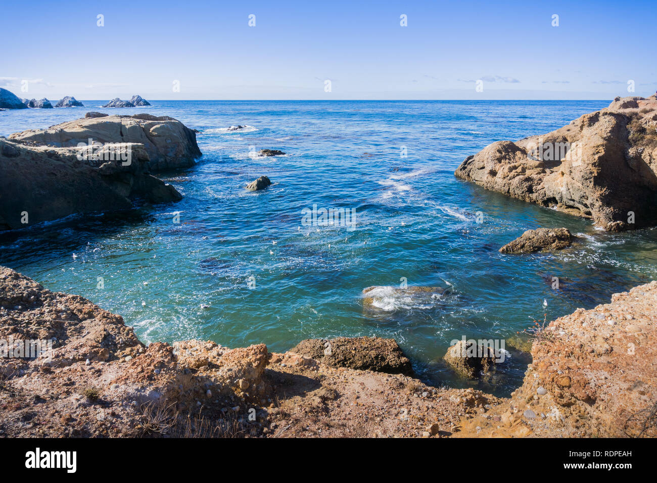 Protected cove at Point Lobos State Natural Reserve, Carmel-by-the-Sea ...