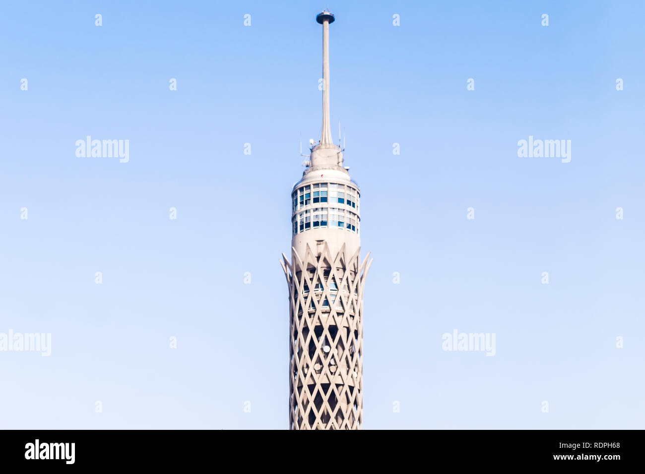 Daylight shot for Cairo Tower in Egypt. The Cairo Tower is a free ...