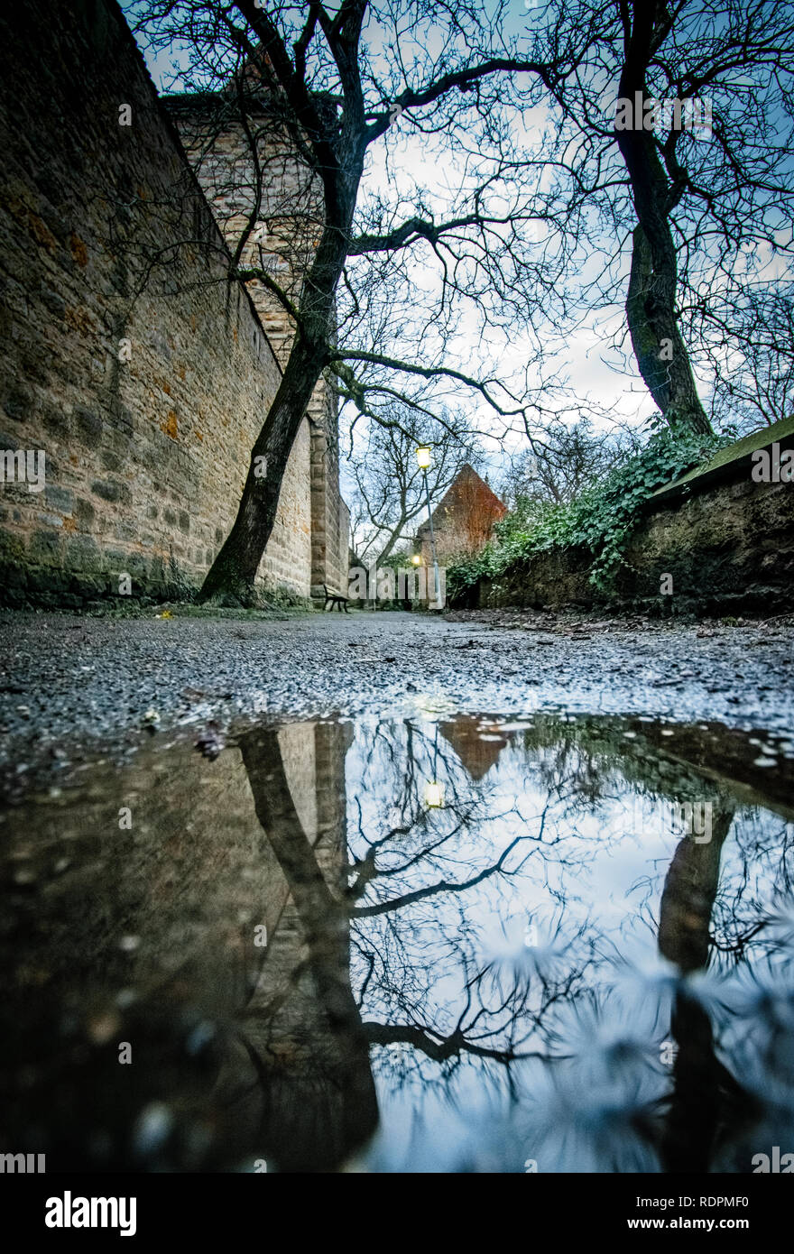 Reflection at the wall Stock Photo - Alamy