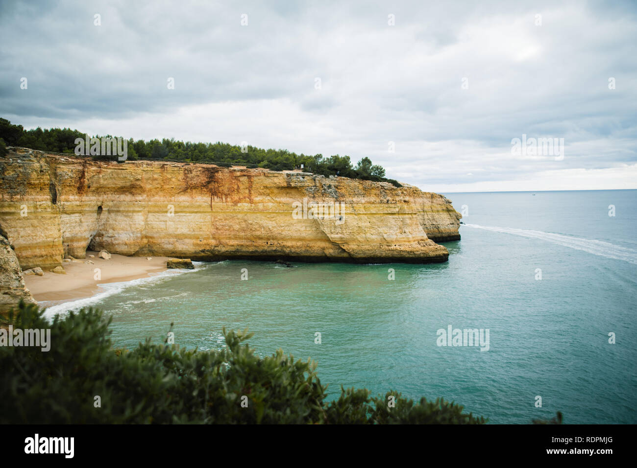 Beach and cliffs Stock Photo - Alamy