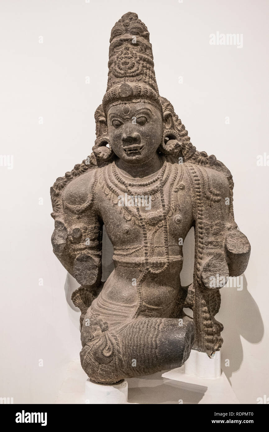 Dvarapala (Dwarapala) Guardian. Late Chola. 12th Century. South India ...