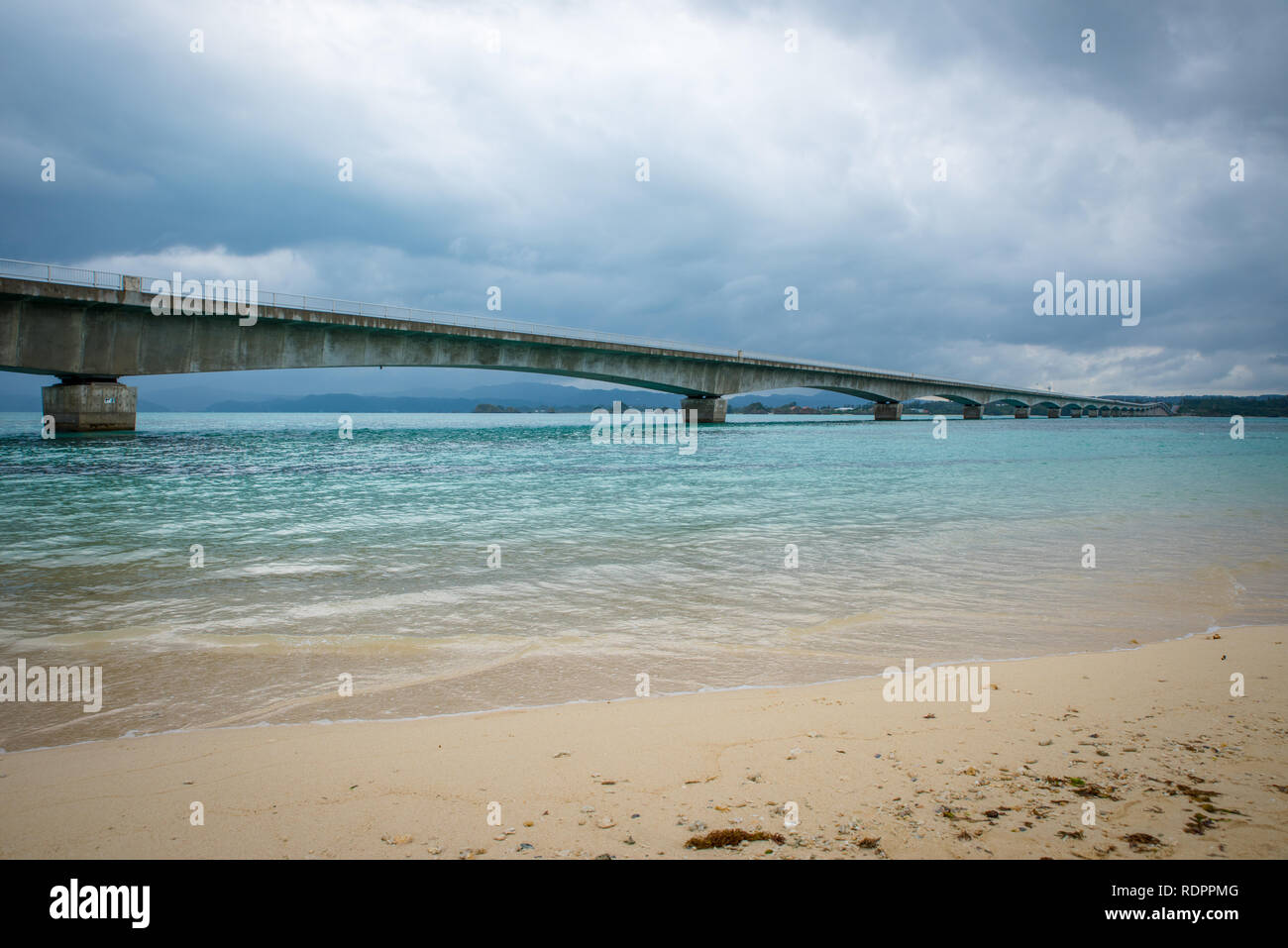 Bridge to Kouri-jima Island, Okinawa, Japan Stock Photo - Alamy