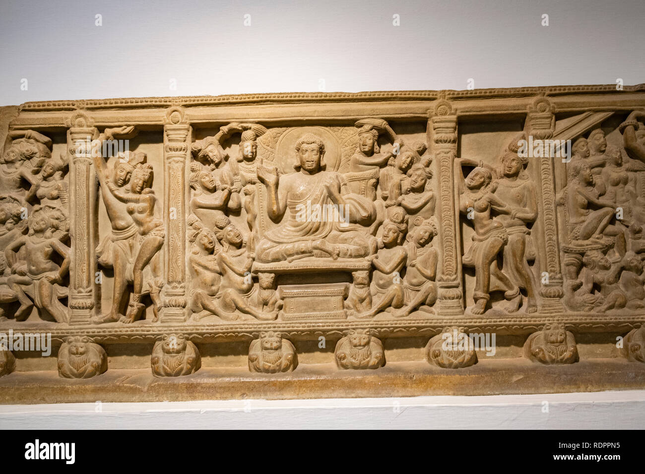 Ayaga Frieze: Life scenes from Buddha's life including tales from ...