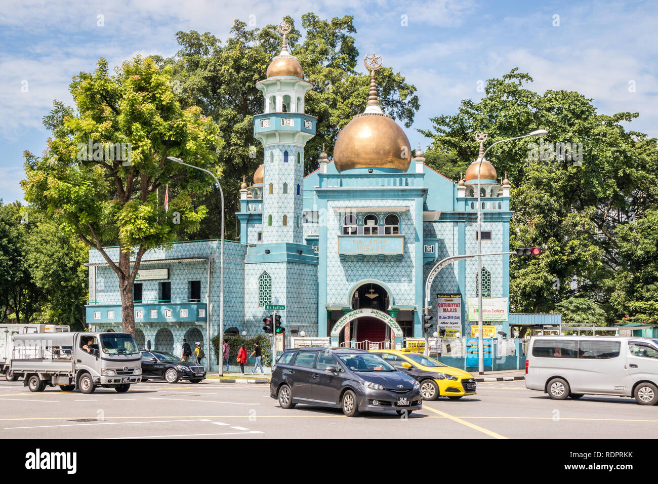 Singapore - 26th December 2018: The Malabar Mosque, Victoria Street. It ...