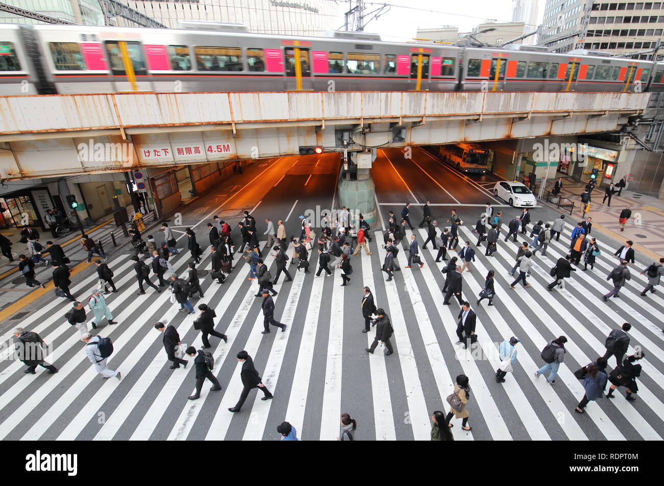 People commute at Osaka train station Japan Stock Photo - Alamy