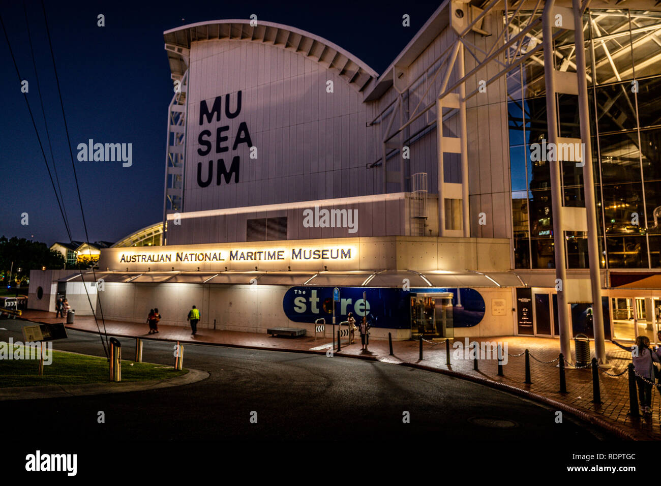 23rd December 2018, Sydney Australia: Exterior night view of Australian ...