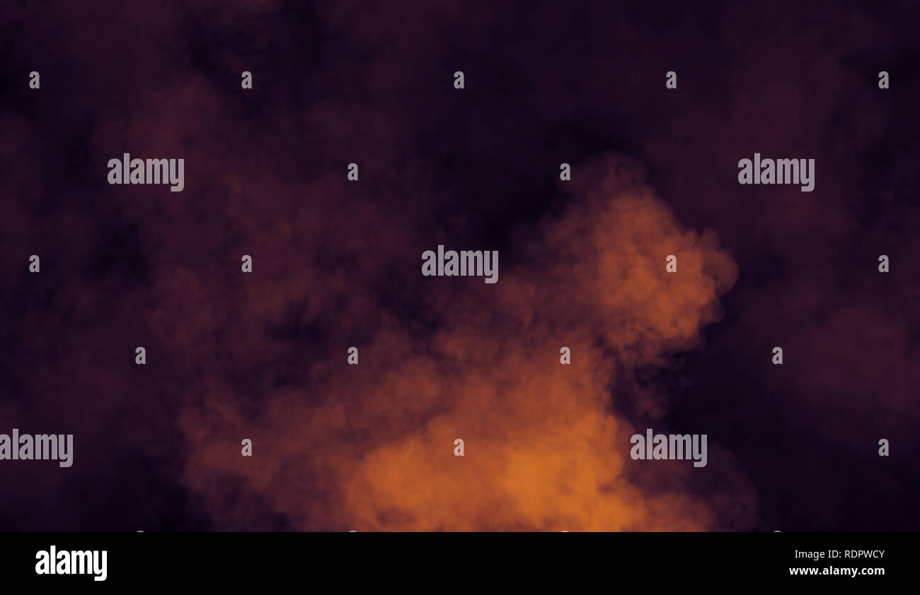 Colorful fog and mist effect on isolated black background for text or ...