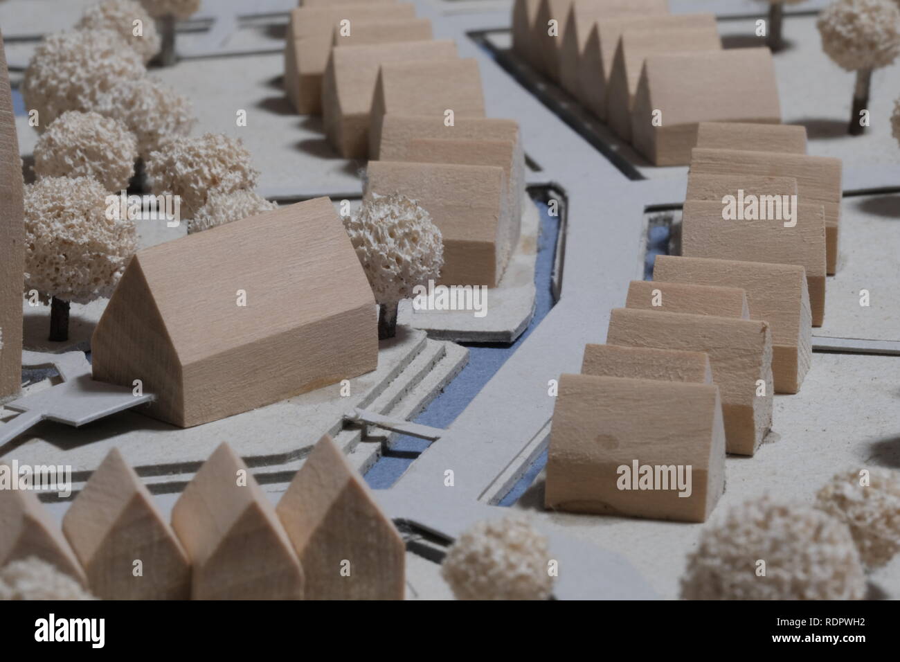 Garden City Development Plan Model Stock Photo - Alamy