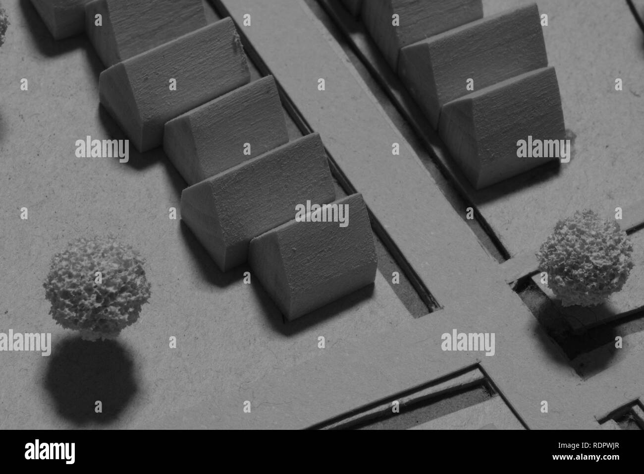 Garden City Development Plan Model Stock Photo - Alamy