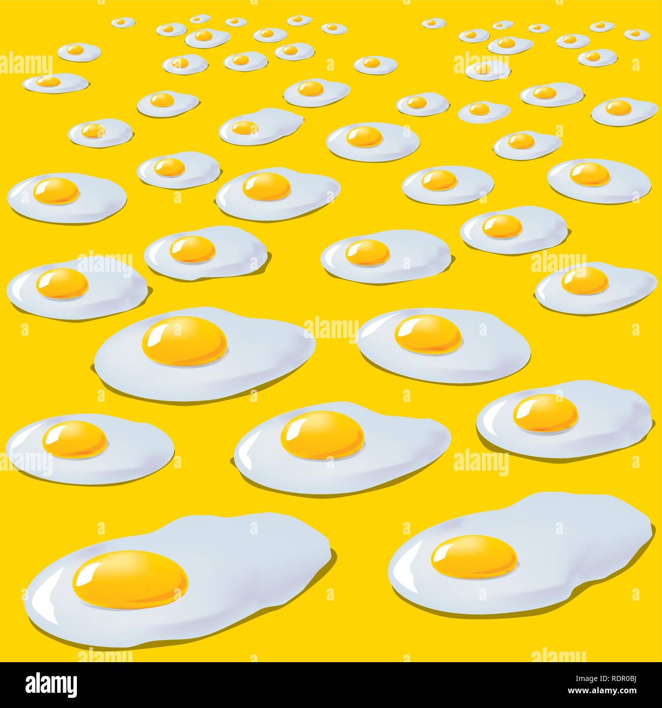Vintage background fried eggs Stock Vector Images - Alamy