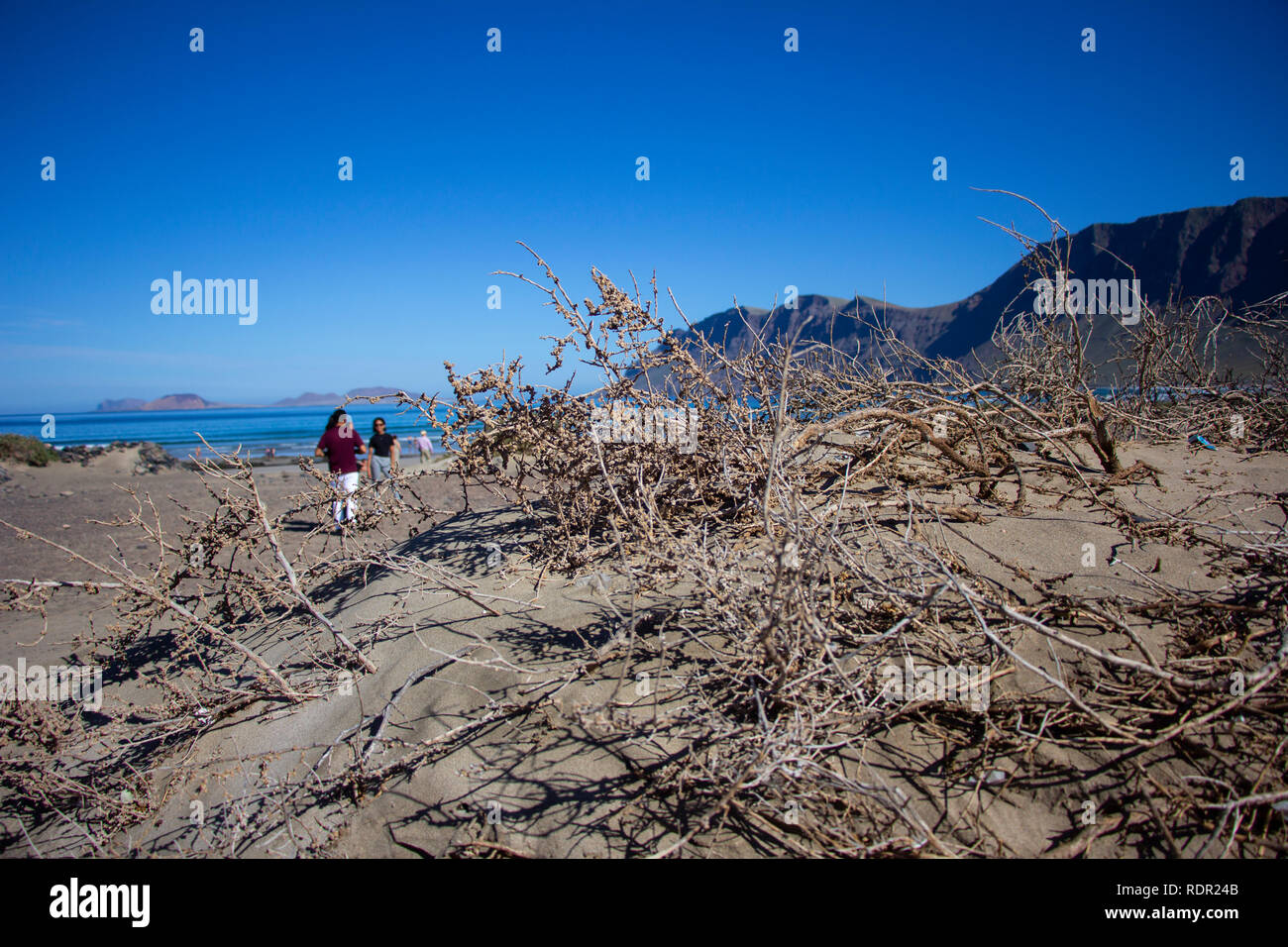 Beautiful famara beach lanzarote hi-res stock photography and images ...