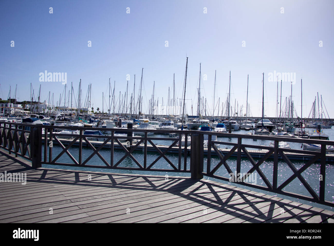 Marina Rubicon, Playa Blanca in Lanzarote, Spain Stock Photo - Alamy