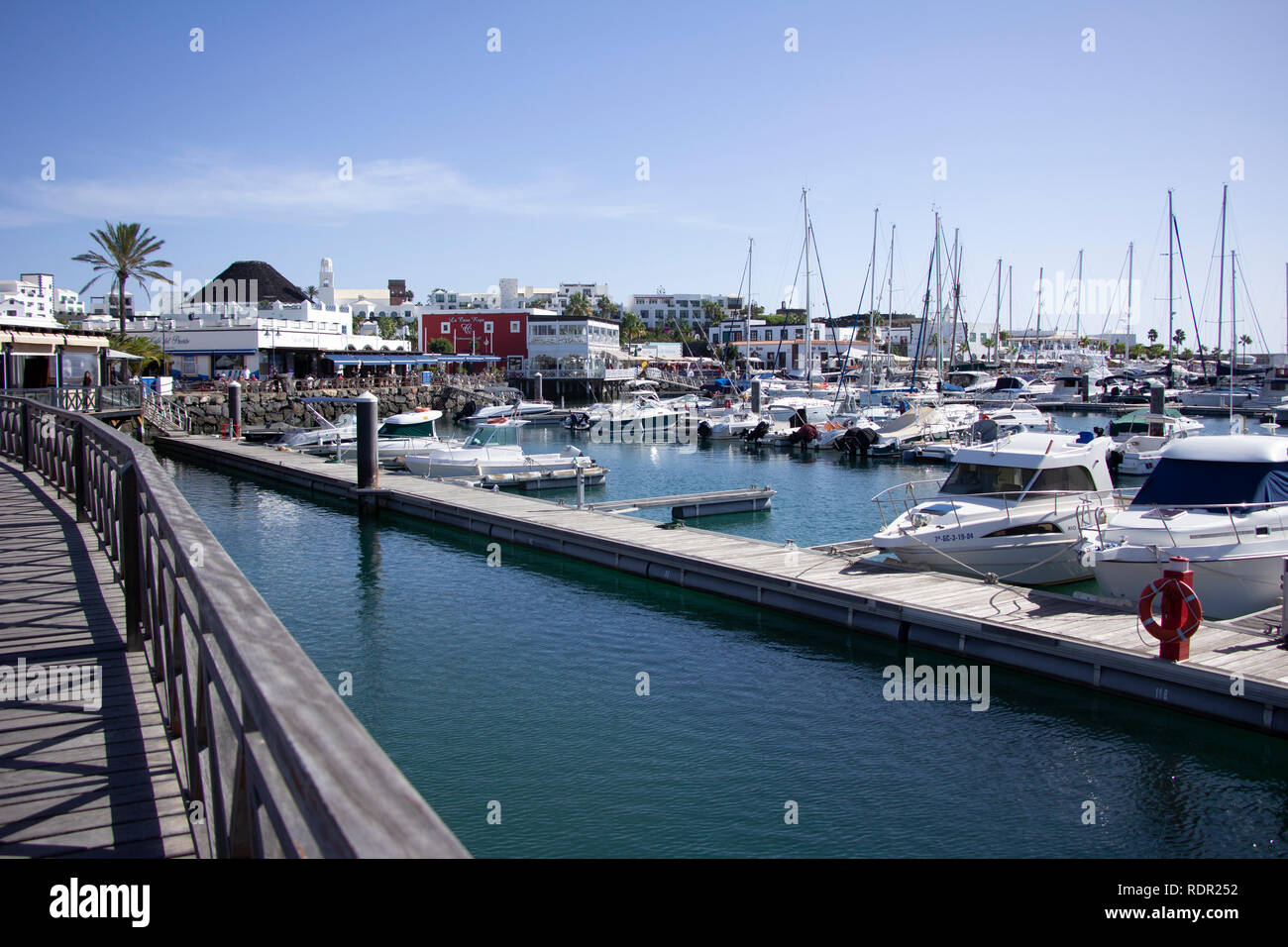 Lanzarote Marina Rubicon Port Playa High Resolution Stock Photography ...