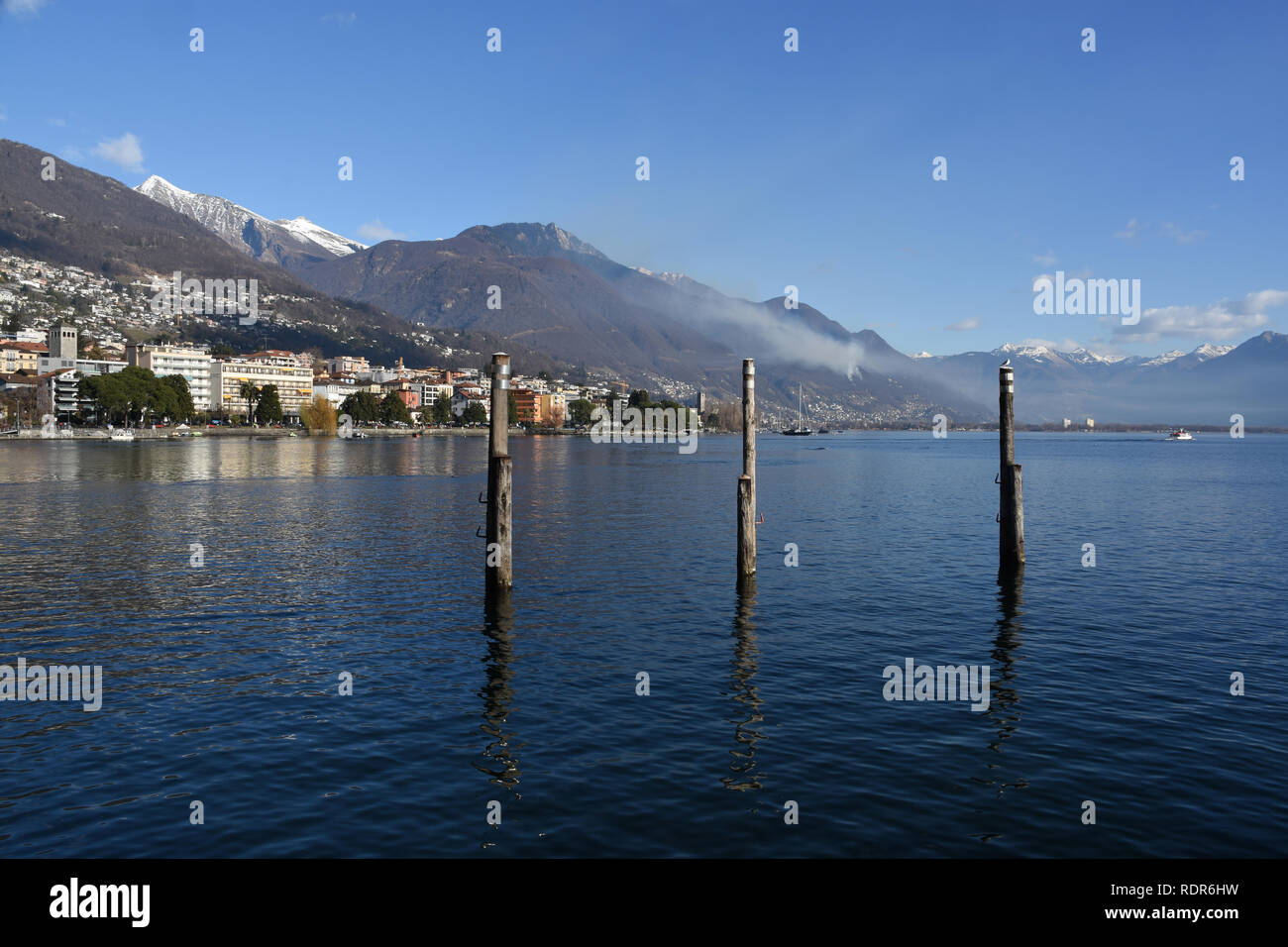 Lake Maggiore and Locarno, Switzerland Stock Photo - Alamy