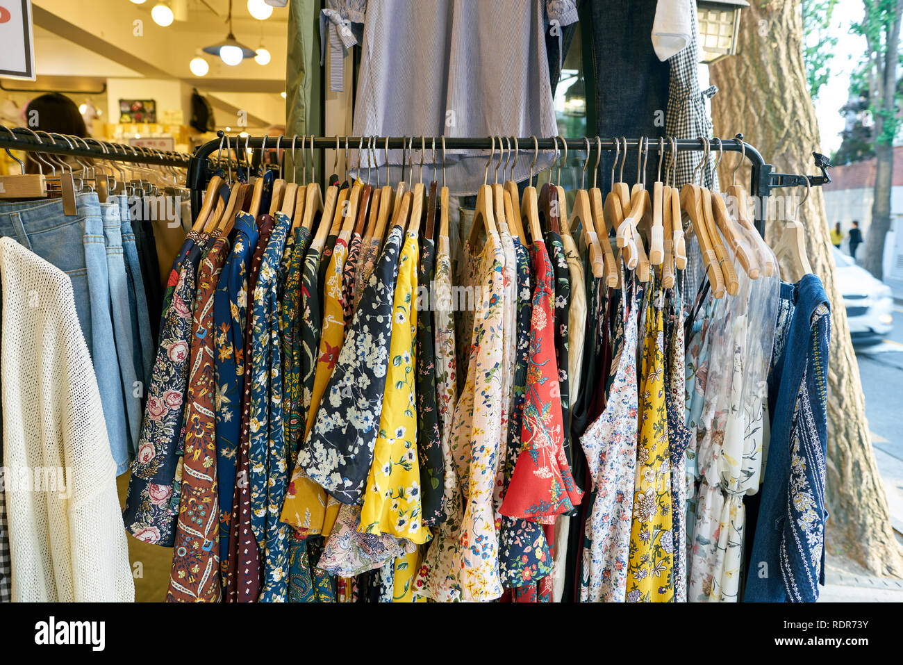 SEOUL, SOUTH KOREA - CIRCA MAY, 2017: inside a store in Seoul Stock ...