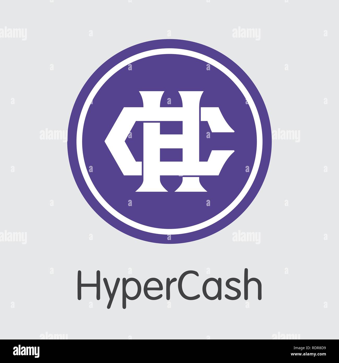 HC - Hypercash. The Logo of Crypto Coins or Market Emblem Stock Vector ...