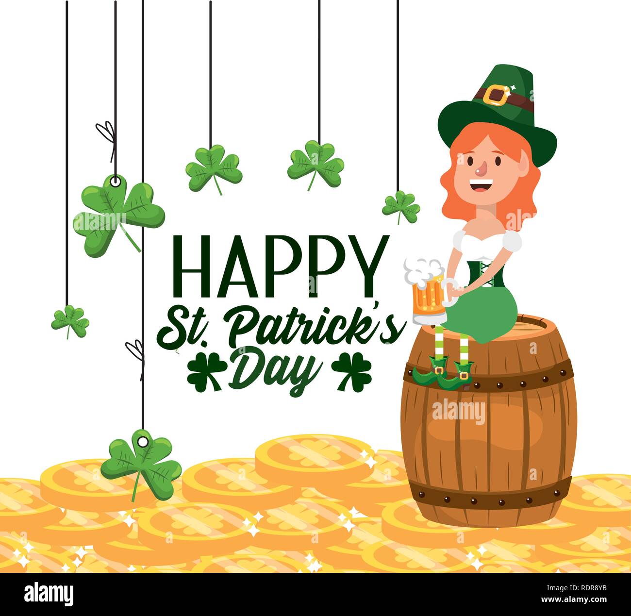 Hanging barrel Stock Vector Images - Alamy