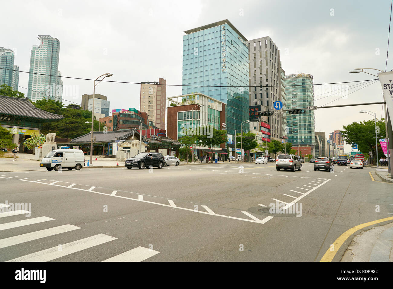 SEOUL, SOUTH KOREA - CIRCA MAY, 2017: Seoul urban landscape. Seoul ...