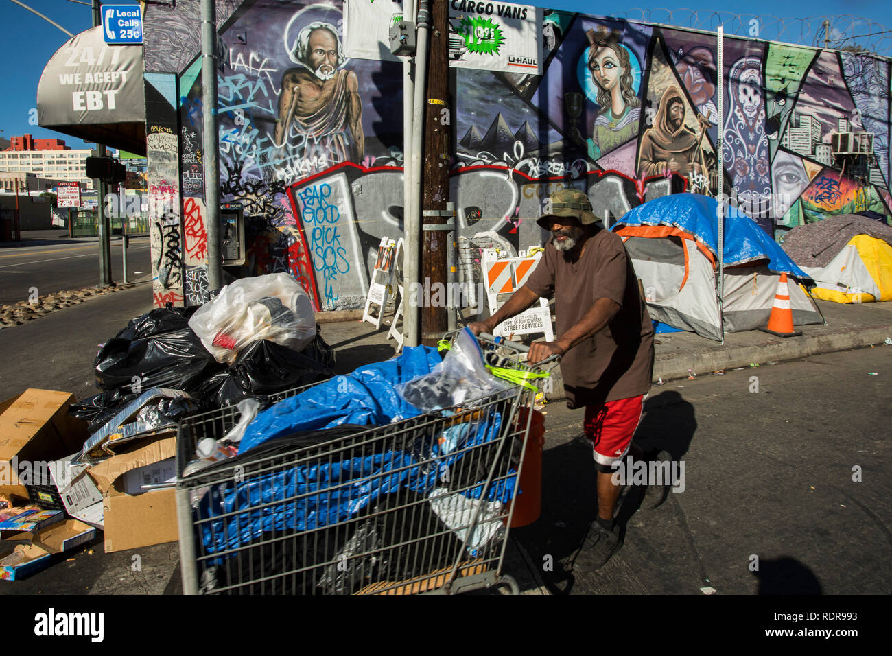 Downtown mural los angeles 2019 hi-res stock photography and images - Alamy
