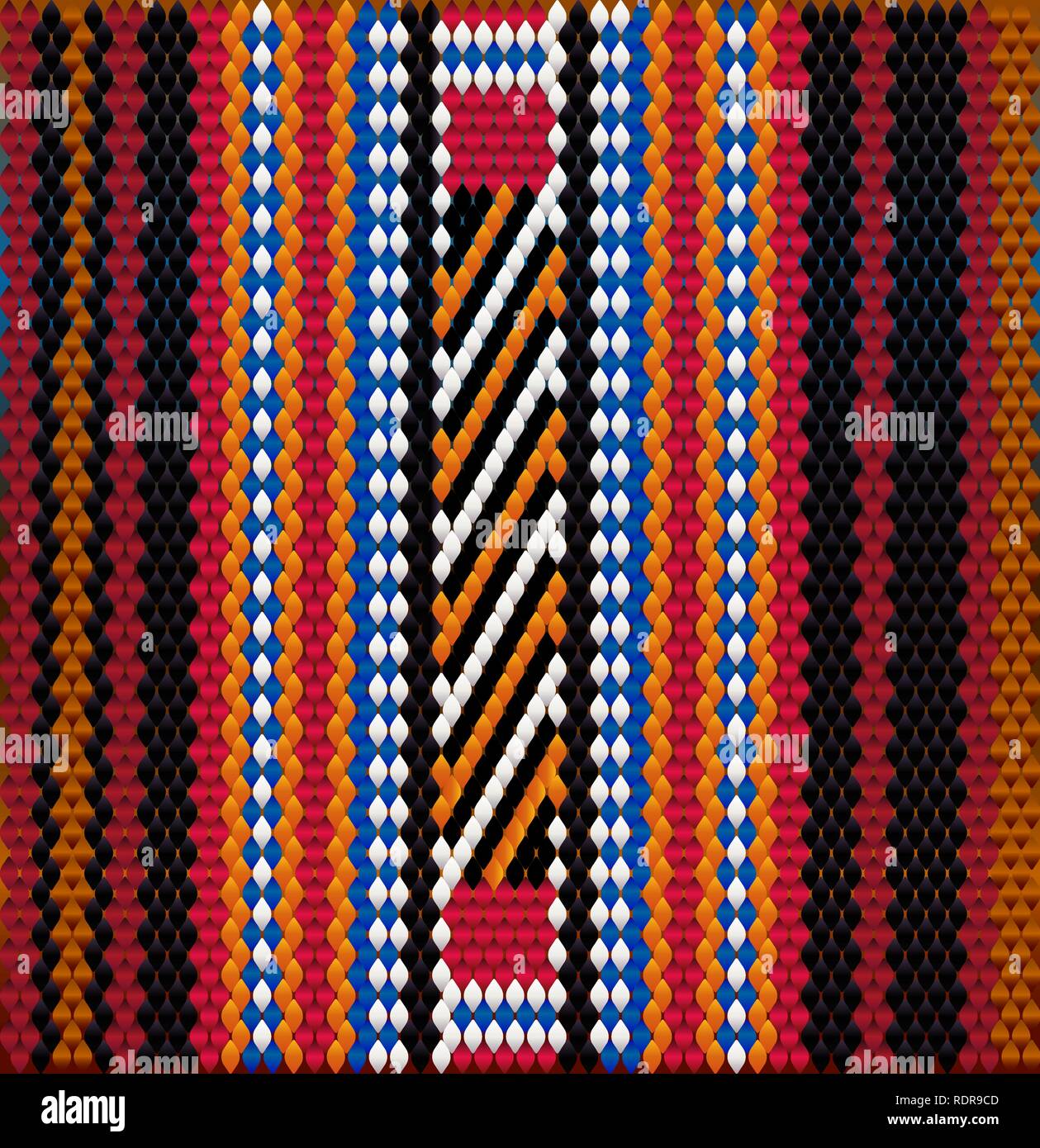 Pattern on Bedouin fabric Sadu. Colorful, bright, eye-catching, holding ...