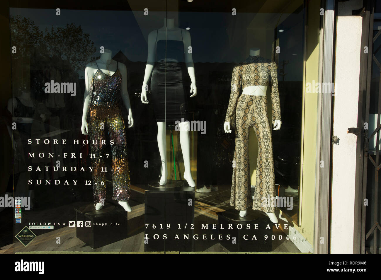 Manikins, Shop Window, Melrose Avenue, Los Angeles, California, United ...