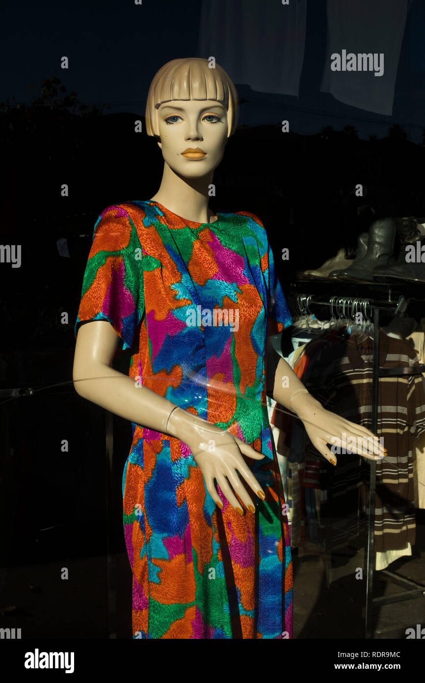Manikins, Shop Window, Melrose Avenue, Los Angeles, California, United ...