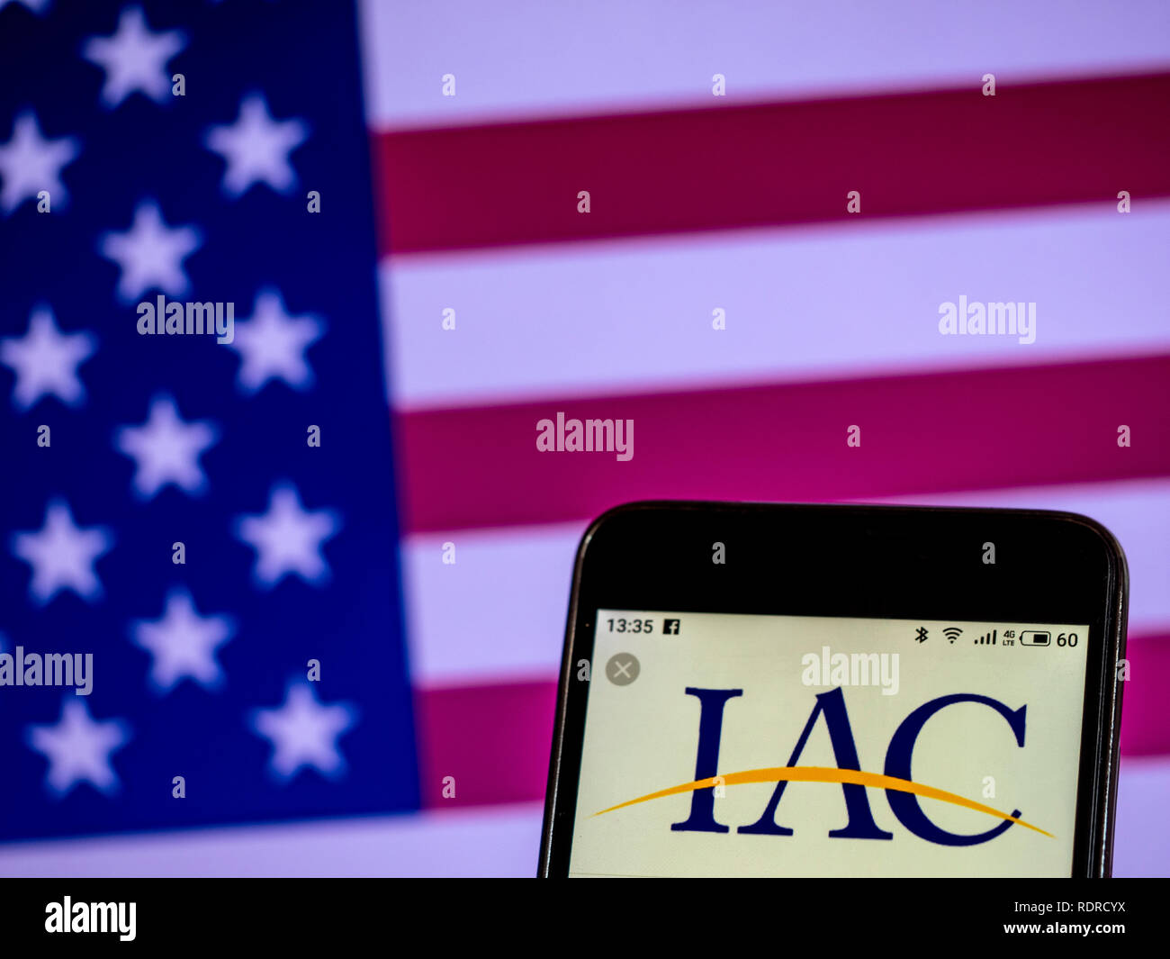 IAC Holding company logo seen displayed on smart phone Stock Photo - Alamy