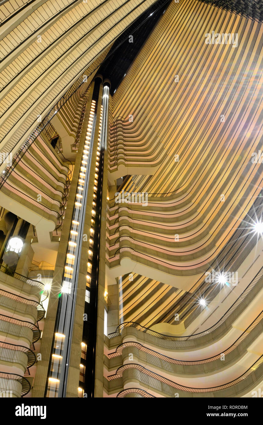 Lobby atrium glass elevator hi-res stock photography and images - Alamy